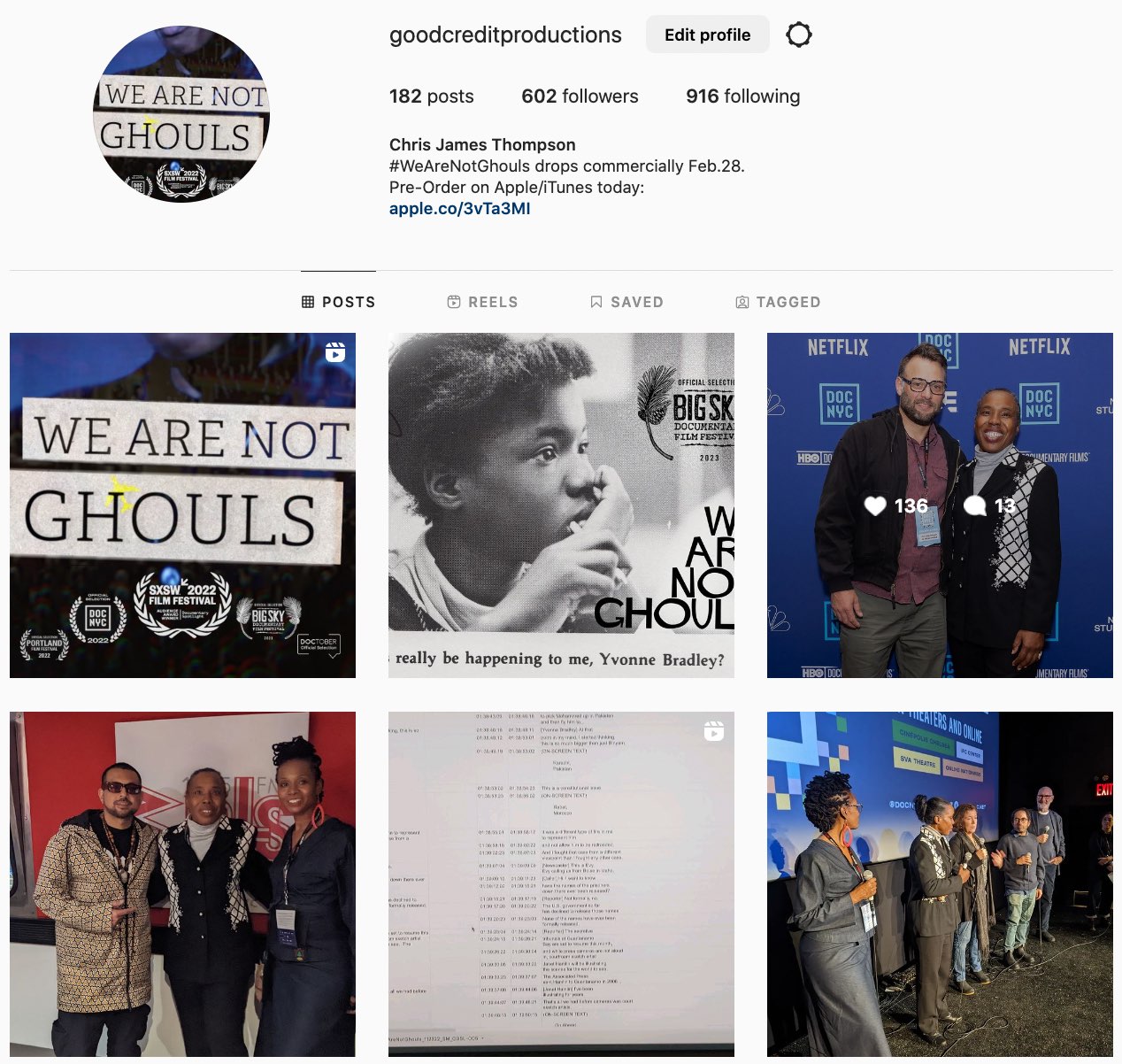 Instagram – We Are Not Ghouls